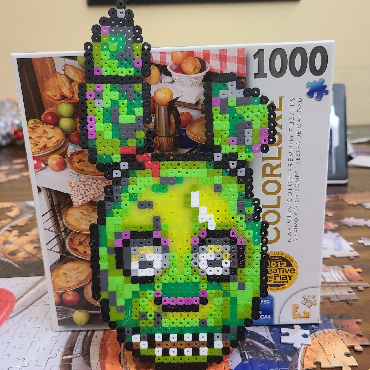 Perler Bead Spring Trap Face | Depop