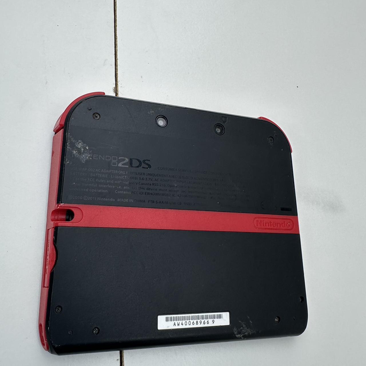nintendo 2ds red and black - Depop