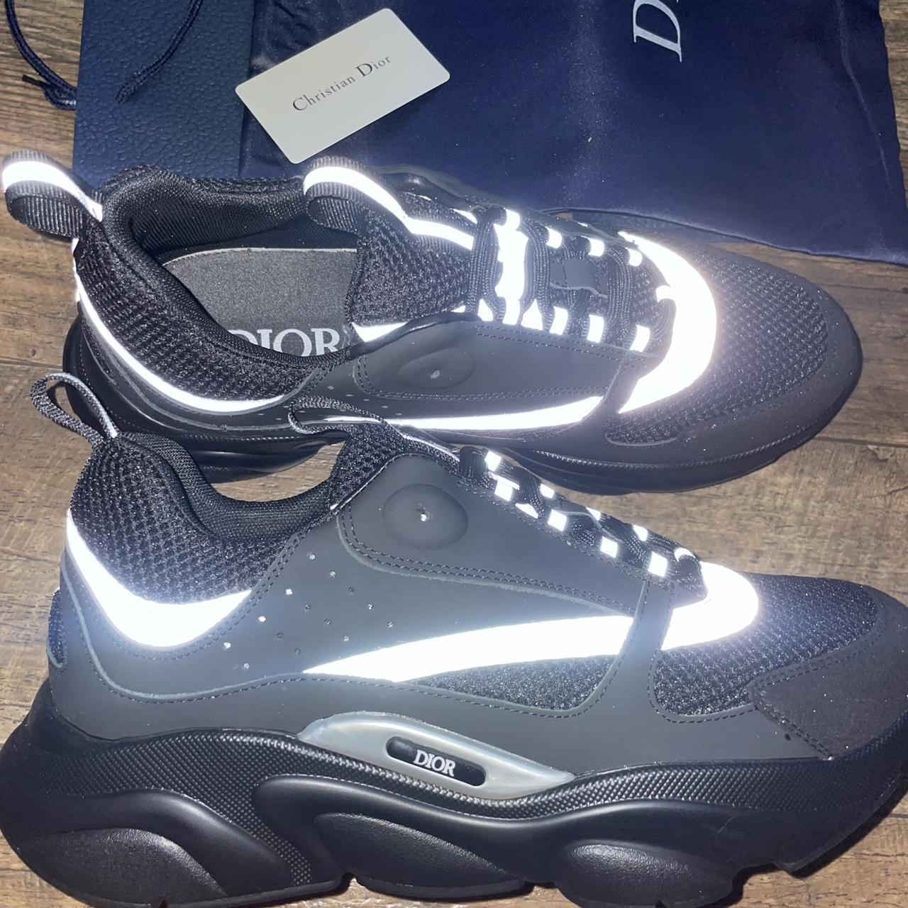 Dior b22 black n silver size 43 10/10 condition... - Depop