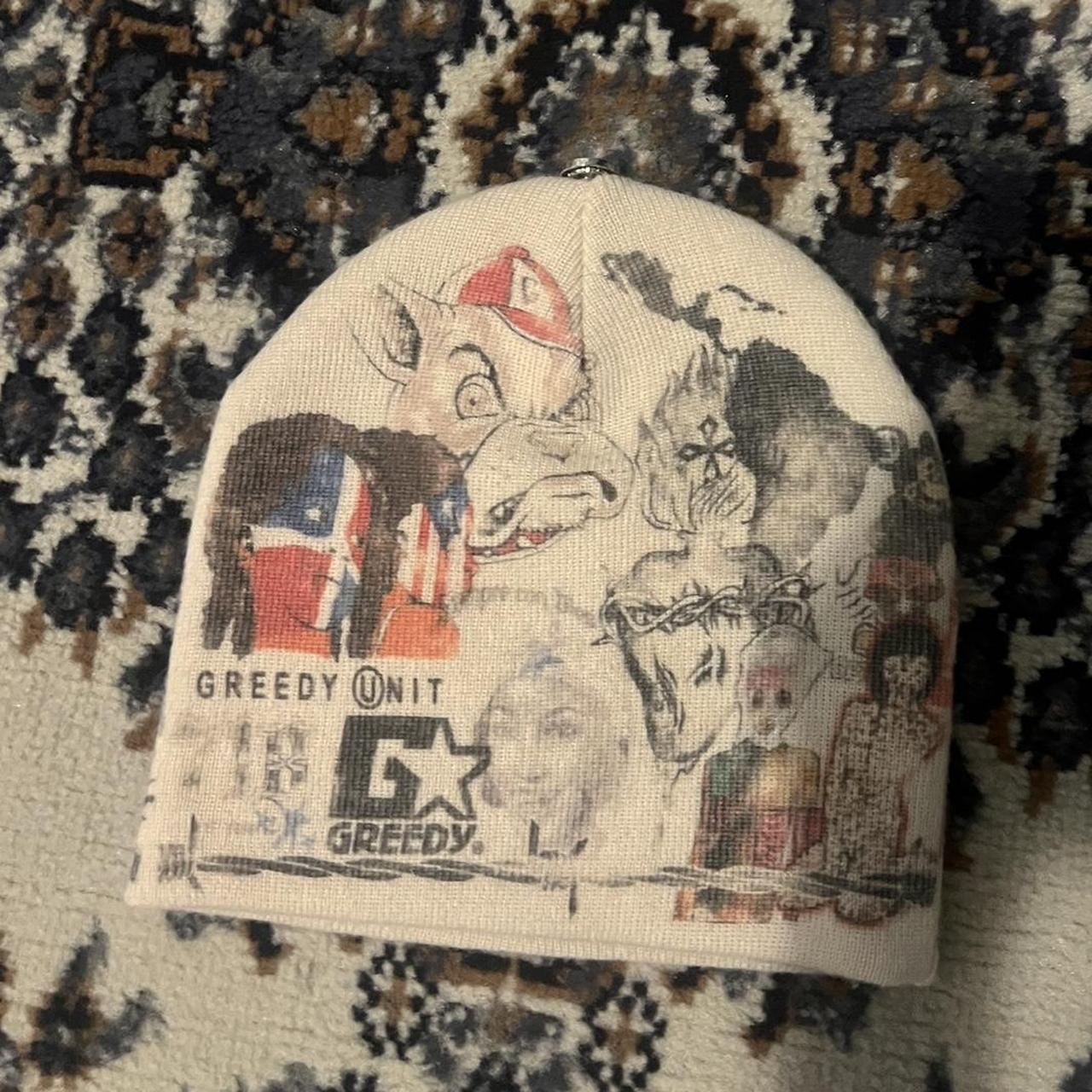 GREEDY UNIT ALL OVER PRINT BEANIE SHIP IN 1-2 DAYS... | Depop