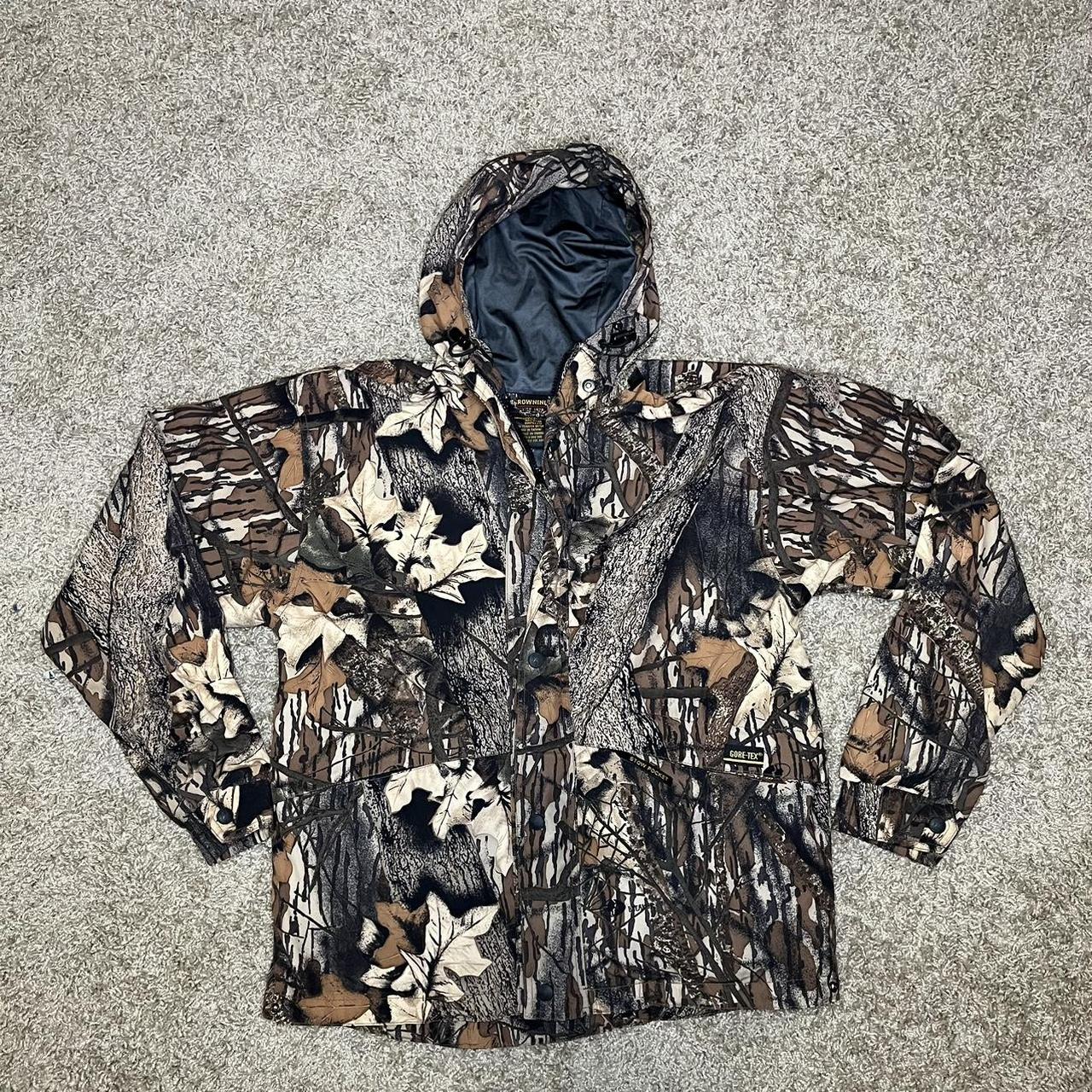 Browning Insulated Camo Rain Jacket Size... - Depop