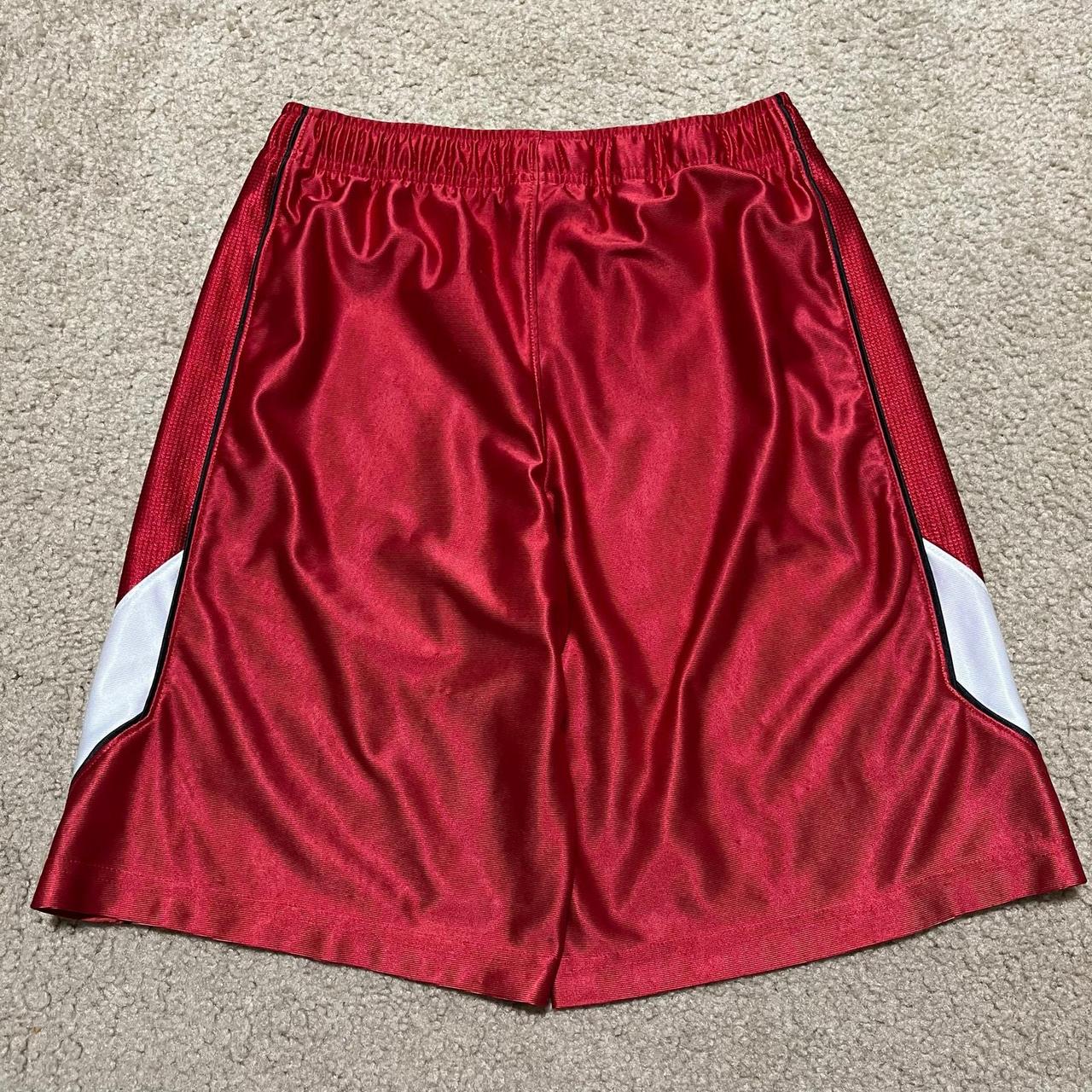 Nike Sportswear Loose Fit Shiny Red Shorts... | Depop
