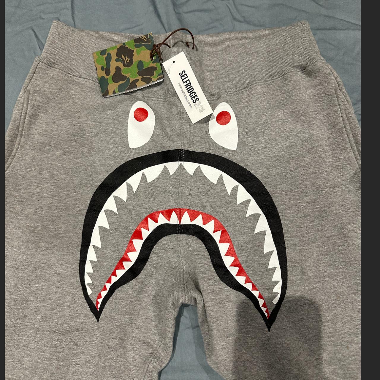 BAPE Faceless Shark Mouth Sweatpants NEW with tags... - Depop