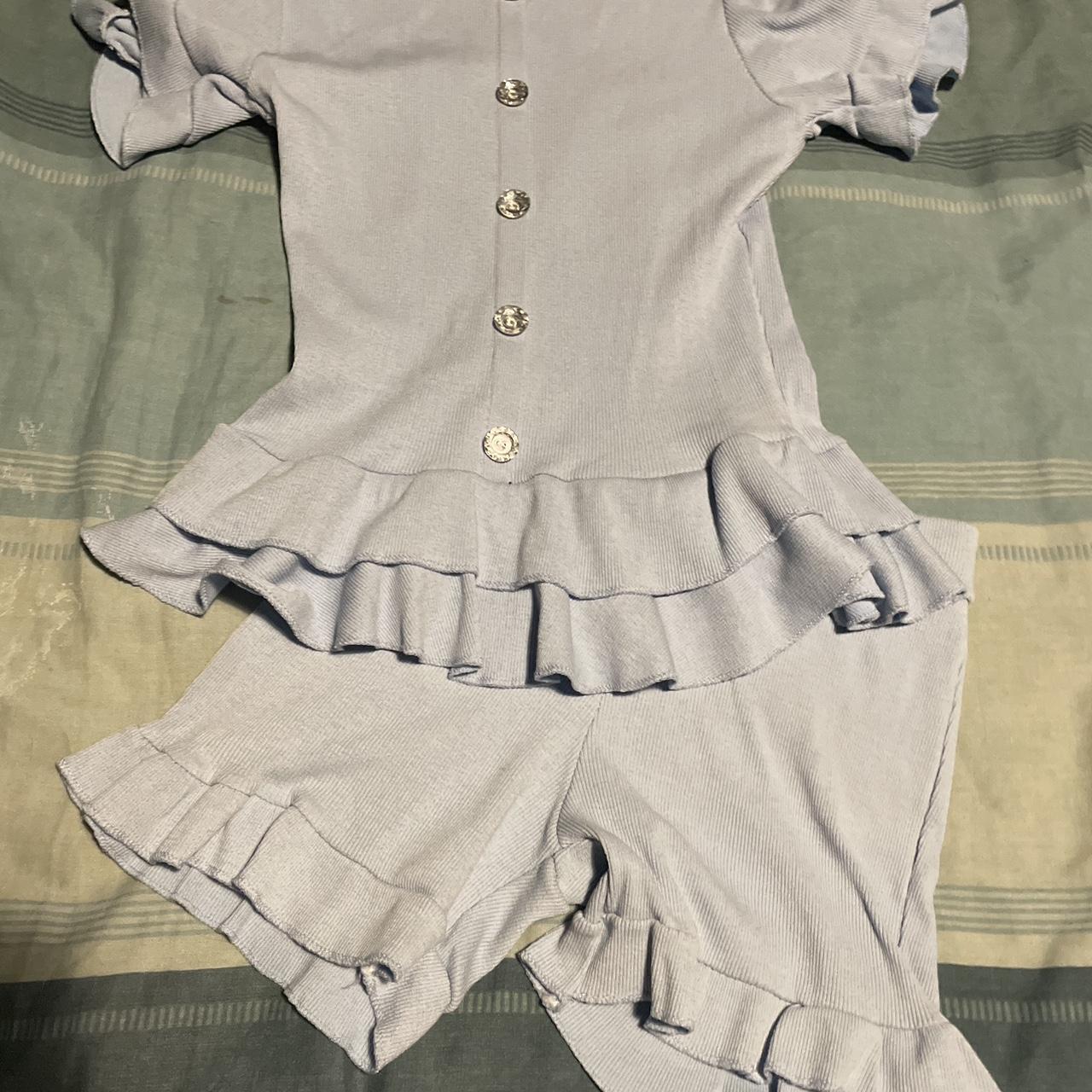 baby blue 2 piece set. worn once and isn’t my kind... - Depop