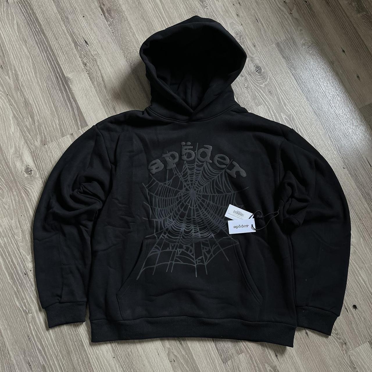 Black Phantom Sp5der Hoodie Size XL Brand new Never... | Depop