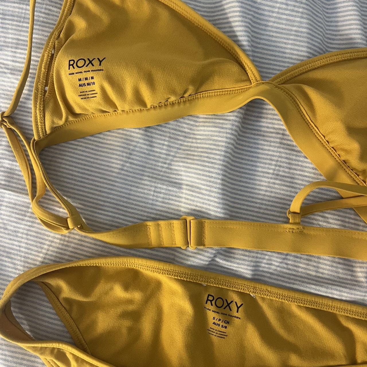 Yellow Roxy bikini set * top is a medium but fits... | Depop