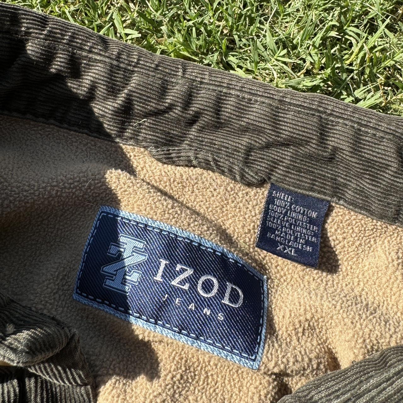 Vintage Izod button up corduroy jacket size XXL,... - Depop