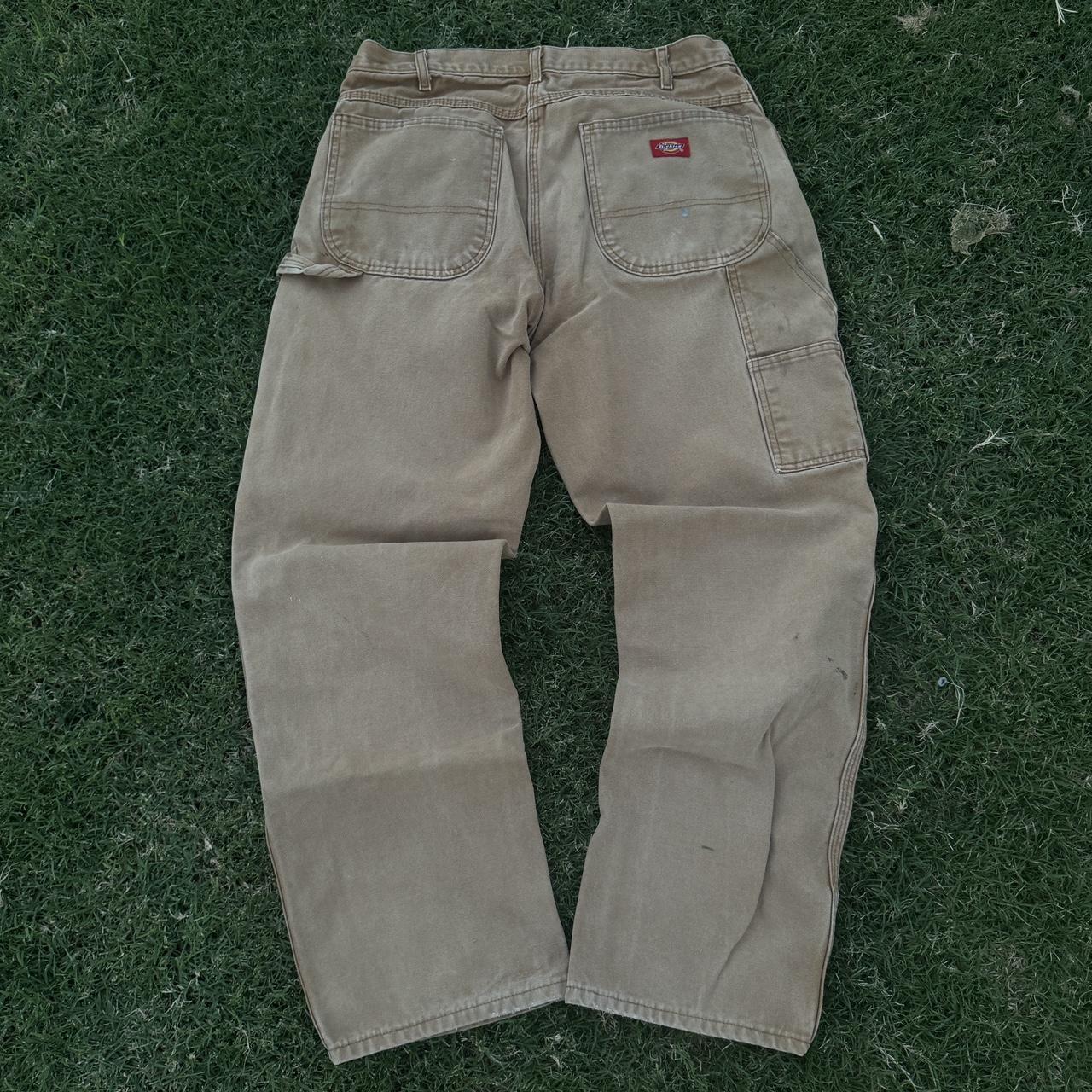 Tan Dickies workwear carpenter style pants size... - Depop