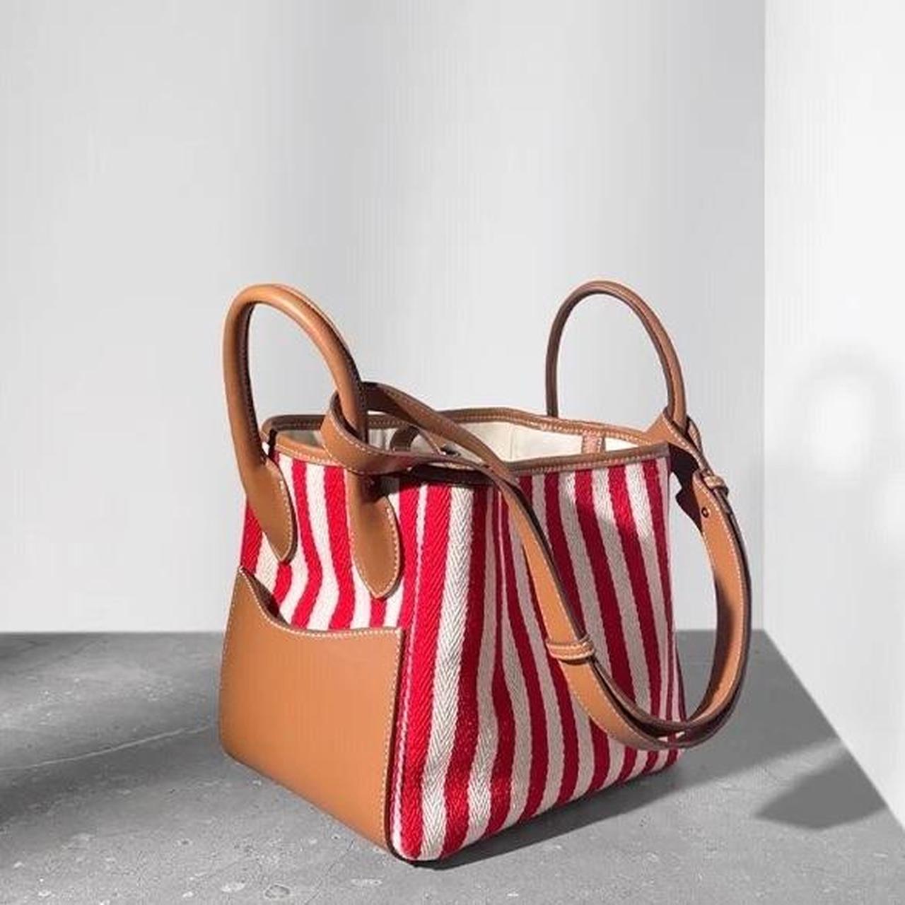 British niche basket women's bag bucket bag portable... - Depop