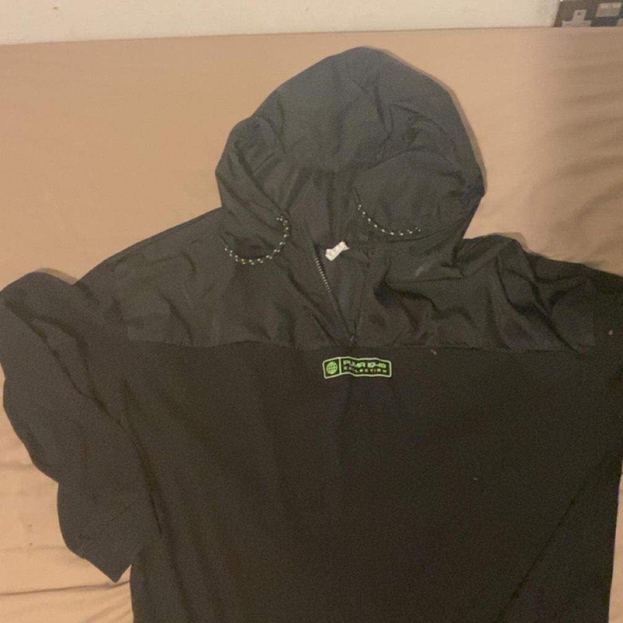 Puma 1948 Black/green windbreaker - Depop