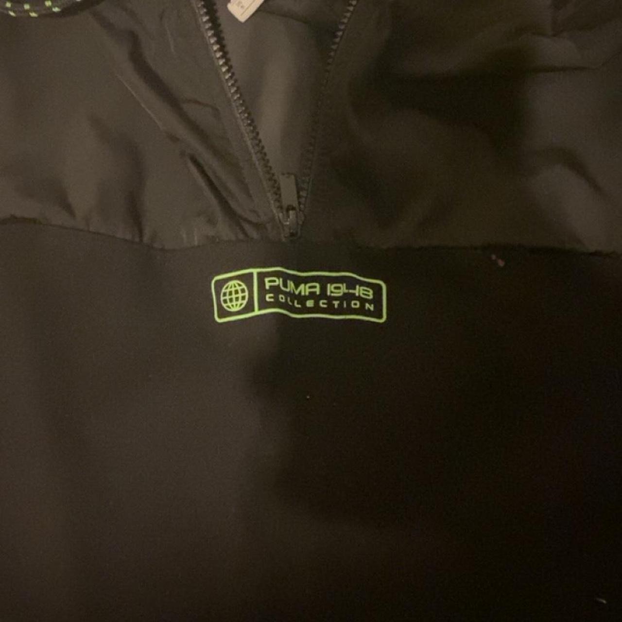 Puma 1948 Black/green windbreaker - Depop