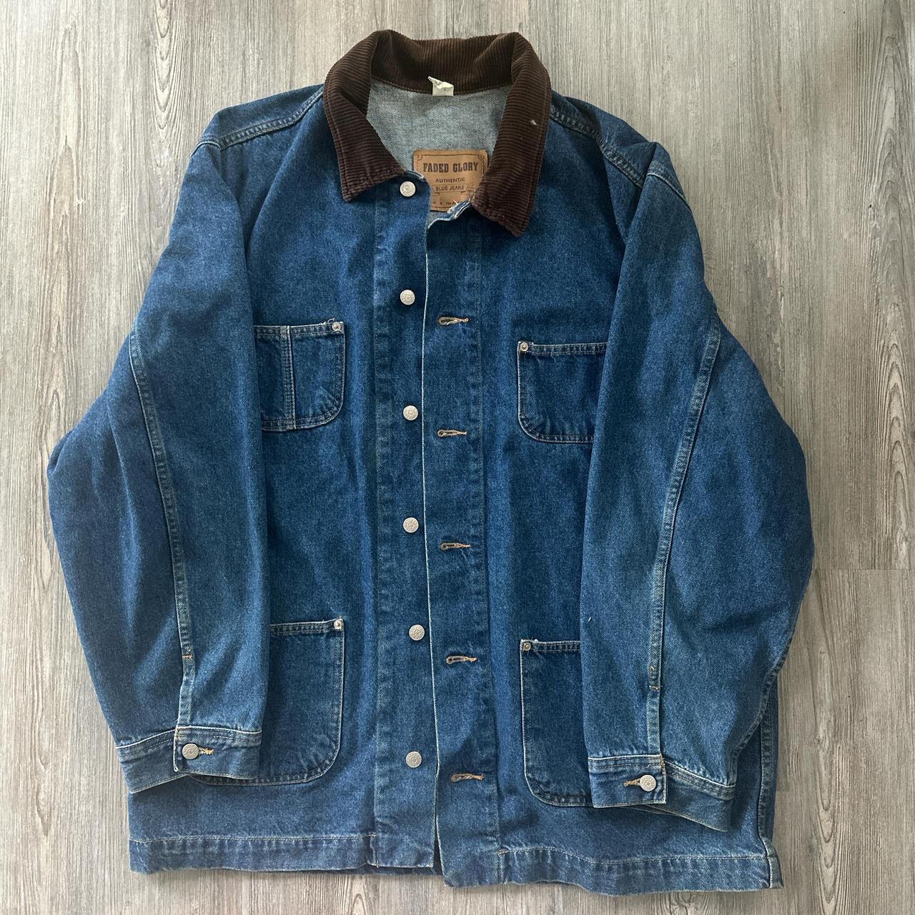 vintage 90’s faded glory denim jacket size xl no... - Depop