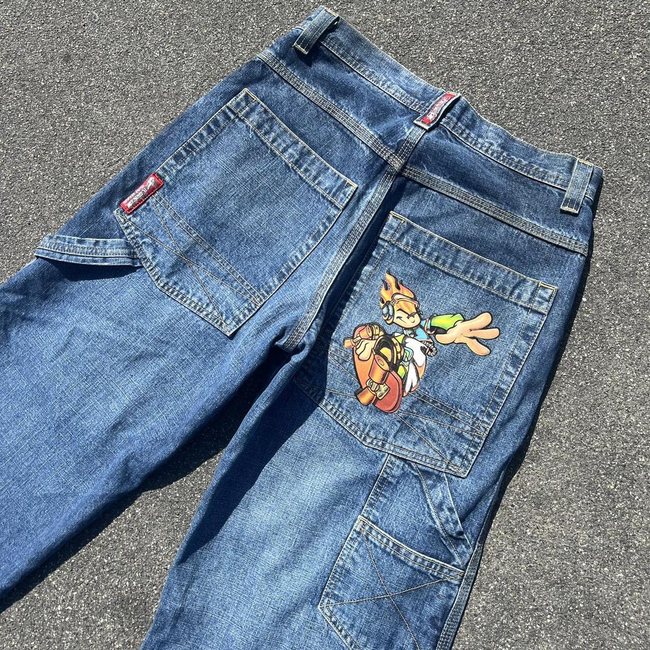 FLAMEHEAD JEANS JNCO kids skater pants Fits like a... - Depop