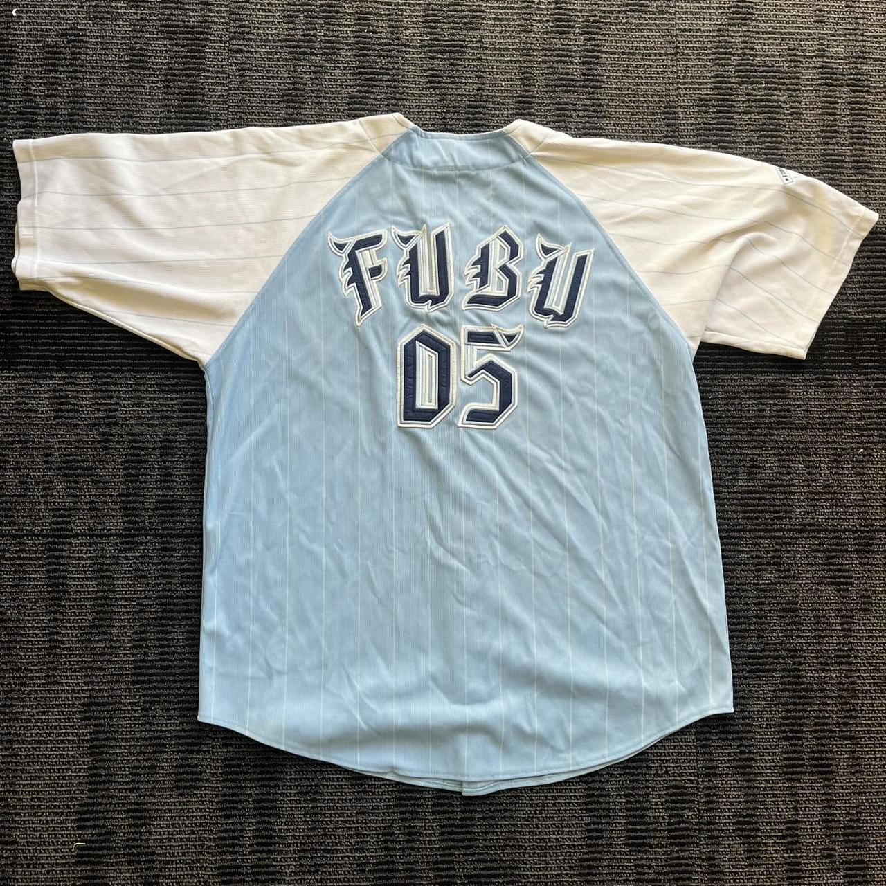 Vintage 90s FUBU Baseball Jersey - Size: XL -... - Depop