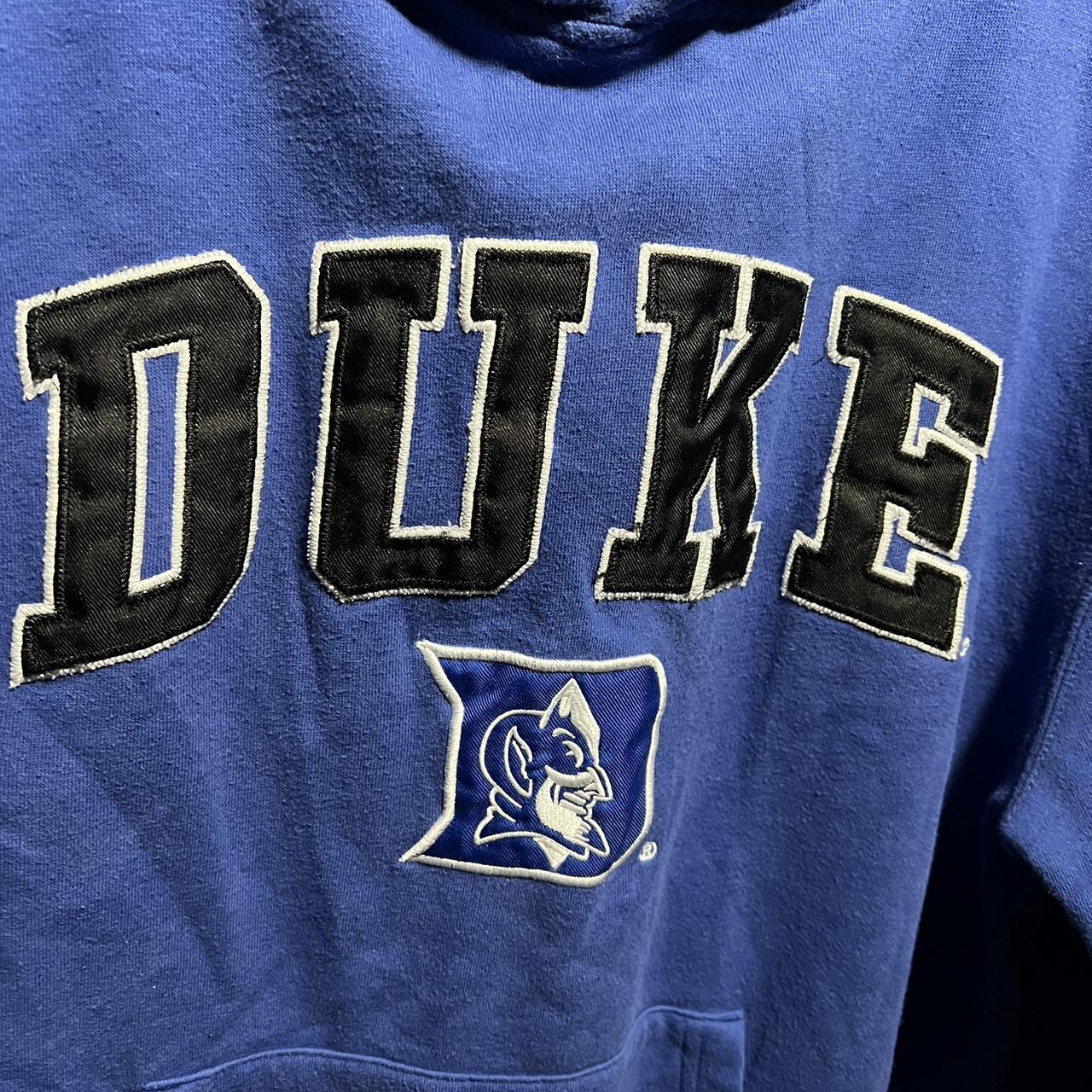 Vintage Duke Blue Devils Men’s Medium Hoodie - Depop