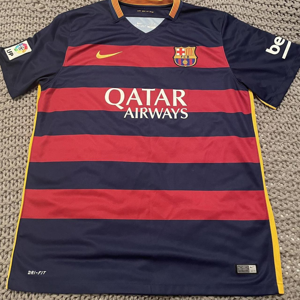 Authentic Training Barcelona Jersey 2015 Size XL.... - Depop