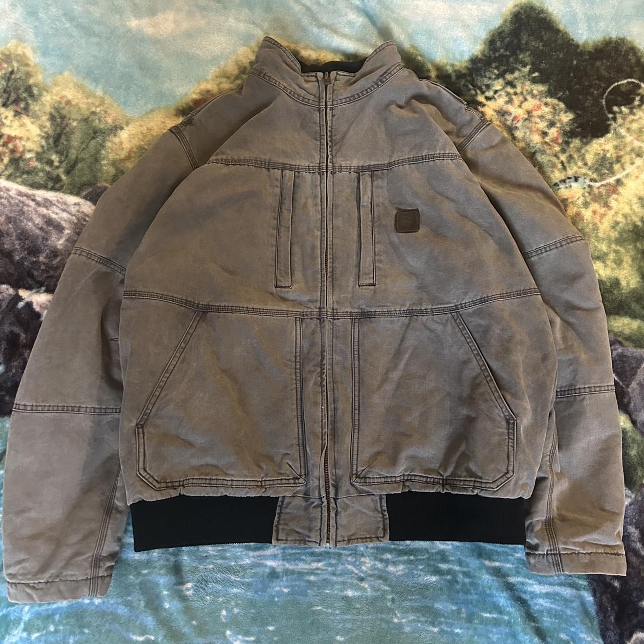 Carhartt style jacket Size L walls workwear jacket - Depop