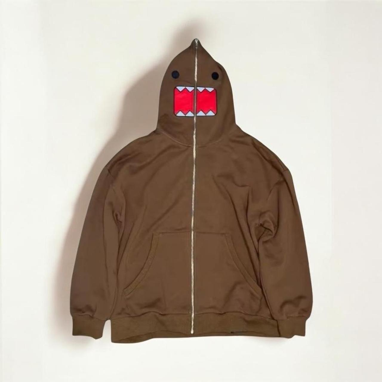 DOMO zip up jacket Size: Large it’s brown 👀, red... | Depop