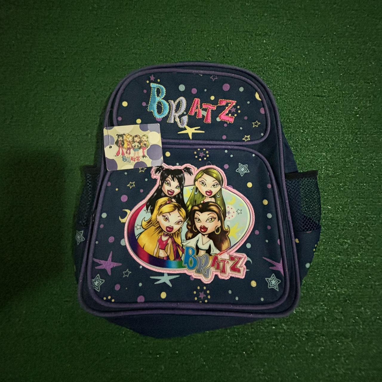 small kids size y2k bratz backpack, in good... - Depop