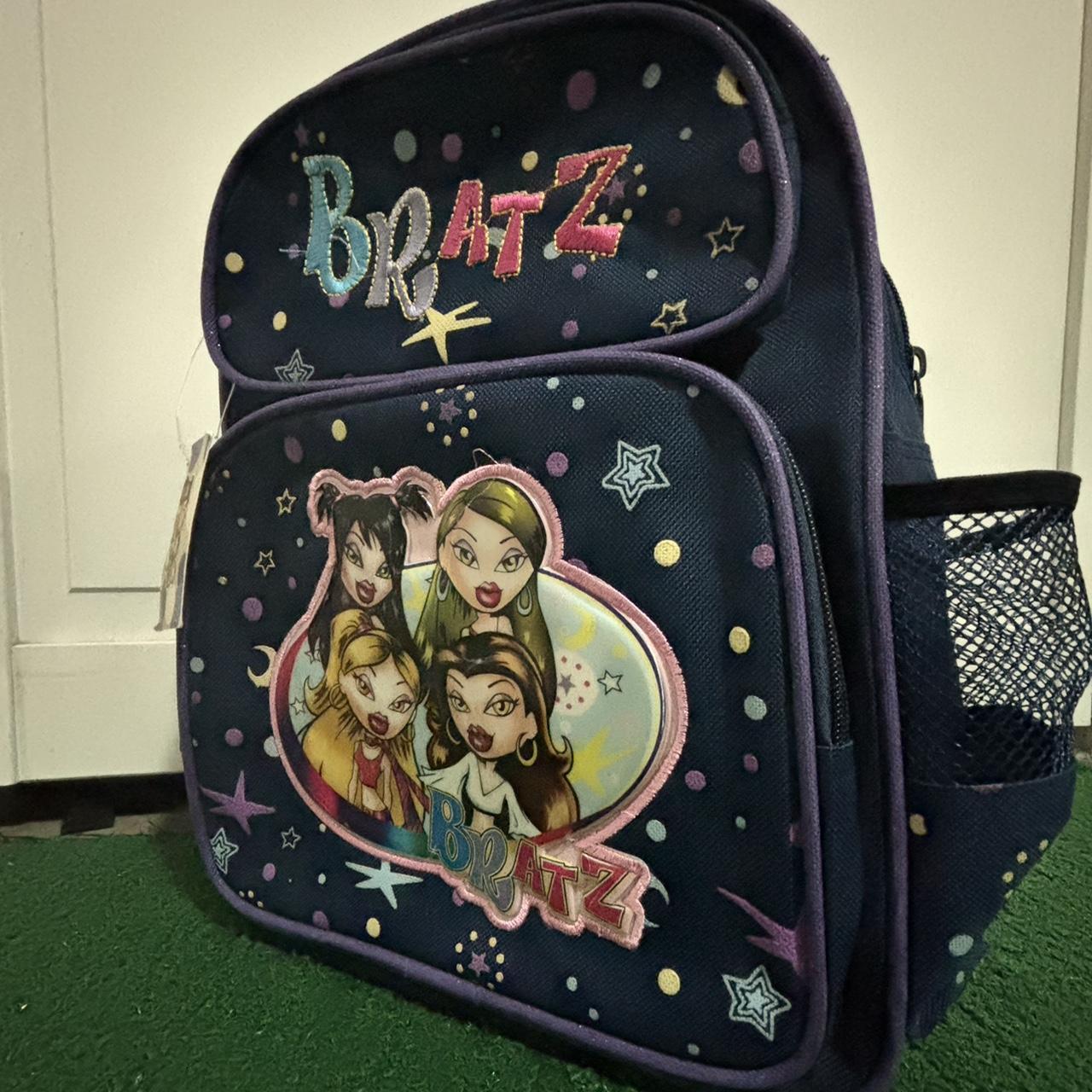 small kids size y2k bratz backpack, in good... - Depop