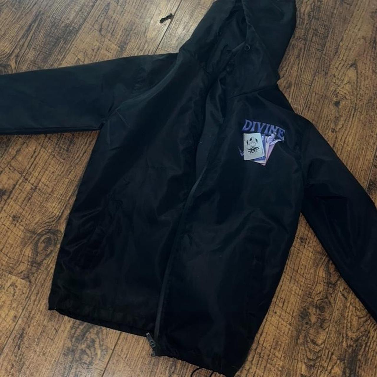Size S, black divine clothing windbreaker(no zip) - Depop