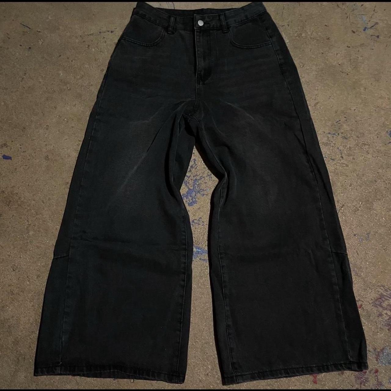 Baggy faded jeans Hella baggy wide leg, Baggy asf... | Depop