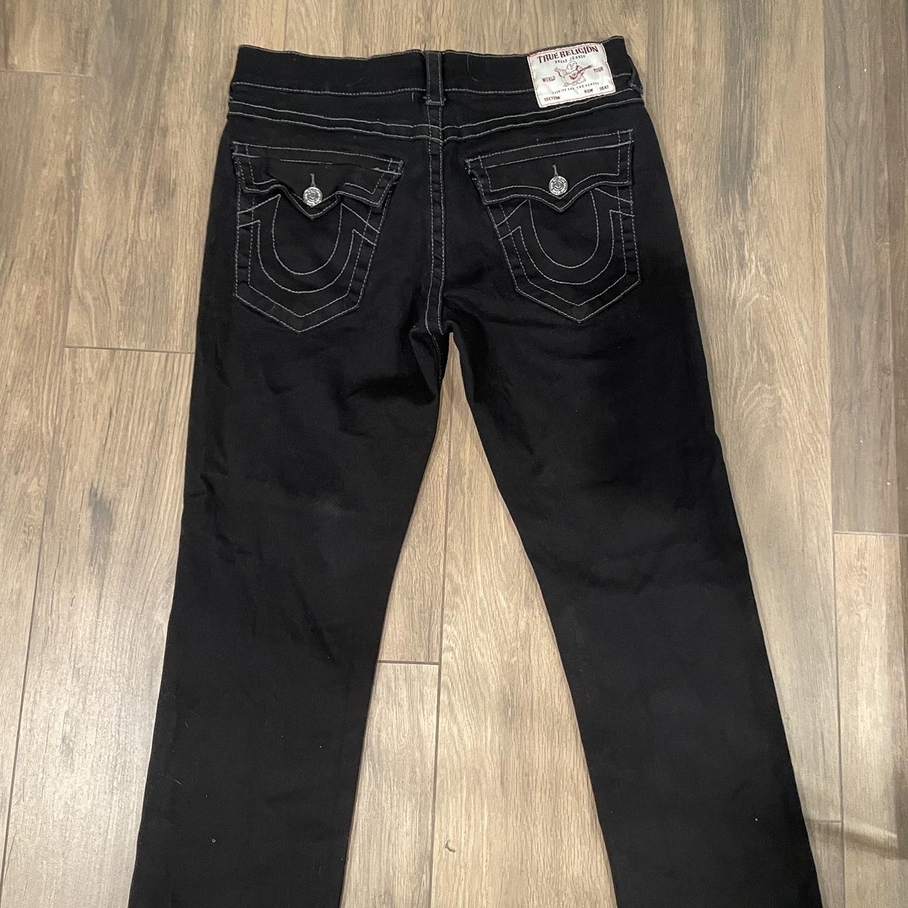 RICKY TRUE RELIGION JEANS BLACK 55$ WILLING TO TAKE ... - Depop