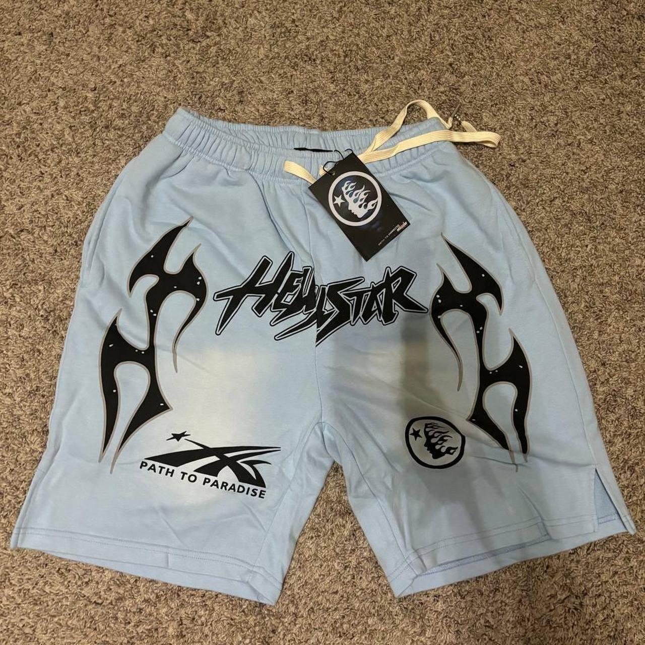 Hellstar Blue Flame Shorts Fast shipping Price is firm - Depop