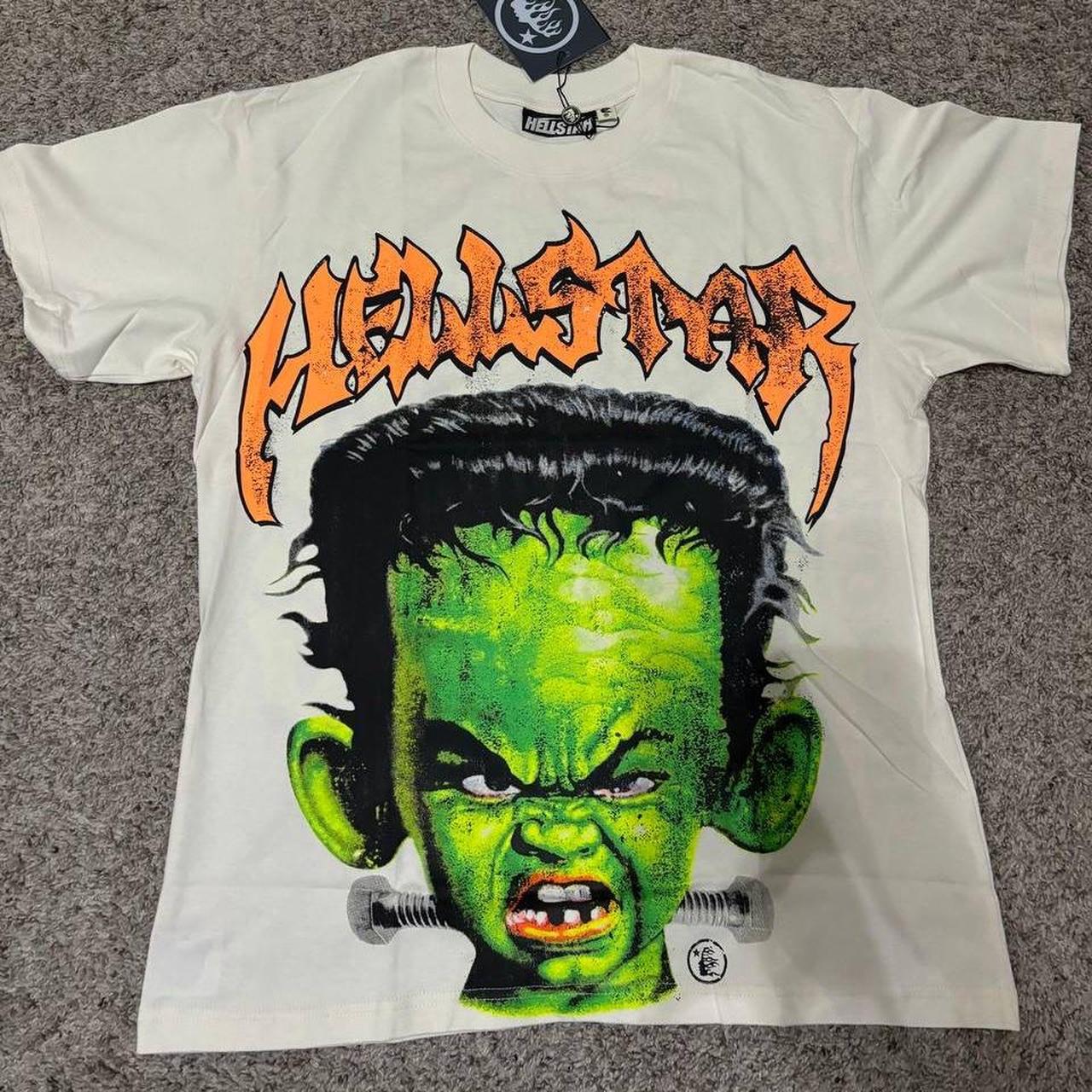 Hellstar Frankenkid T-shirt White Same Day Shipping... - Depop