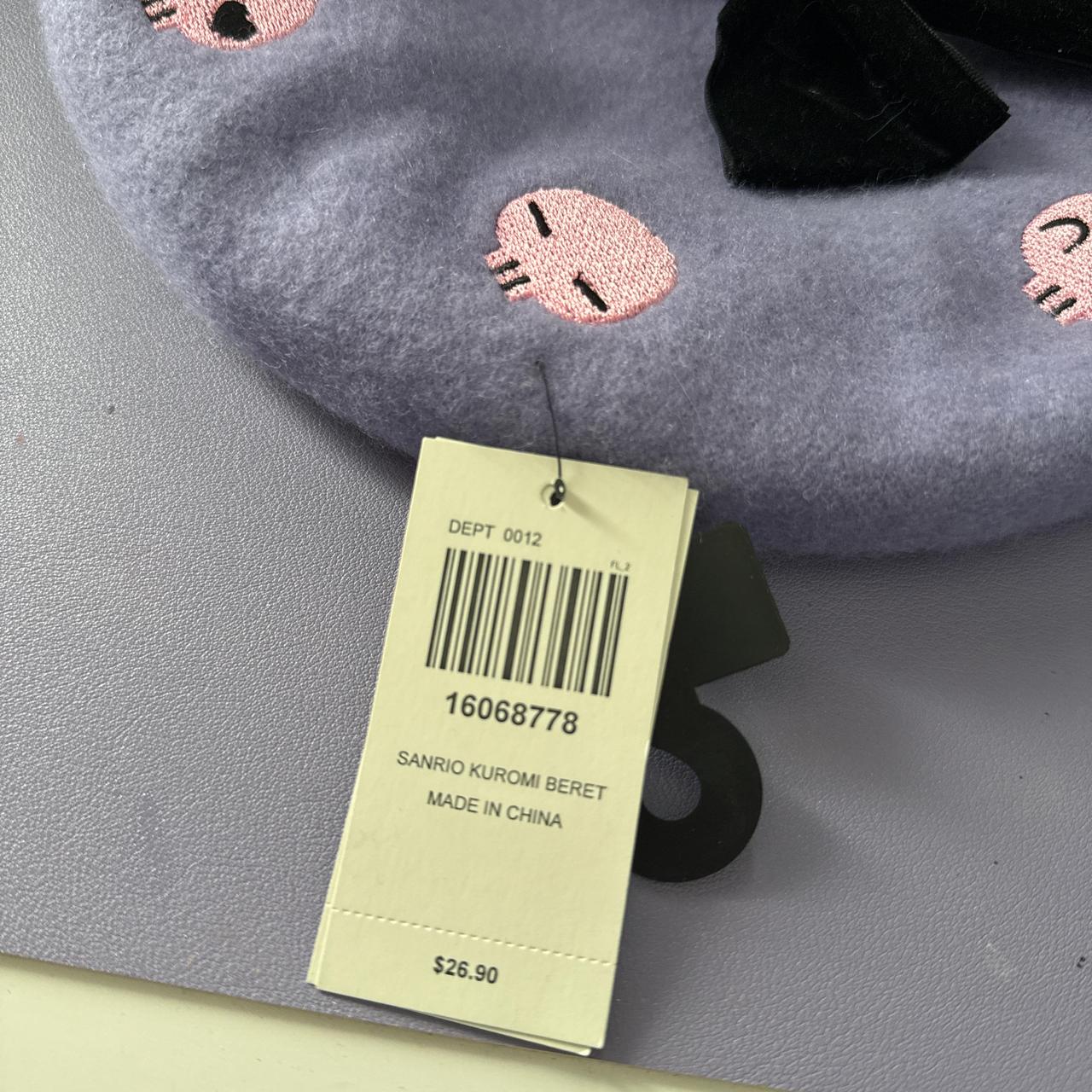 Hot Topic purple Kuromi beret with black bow! Never... - Depop