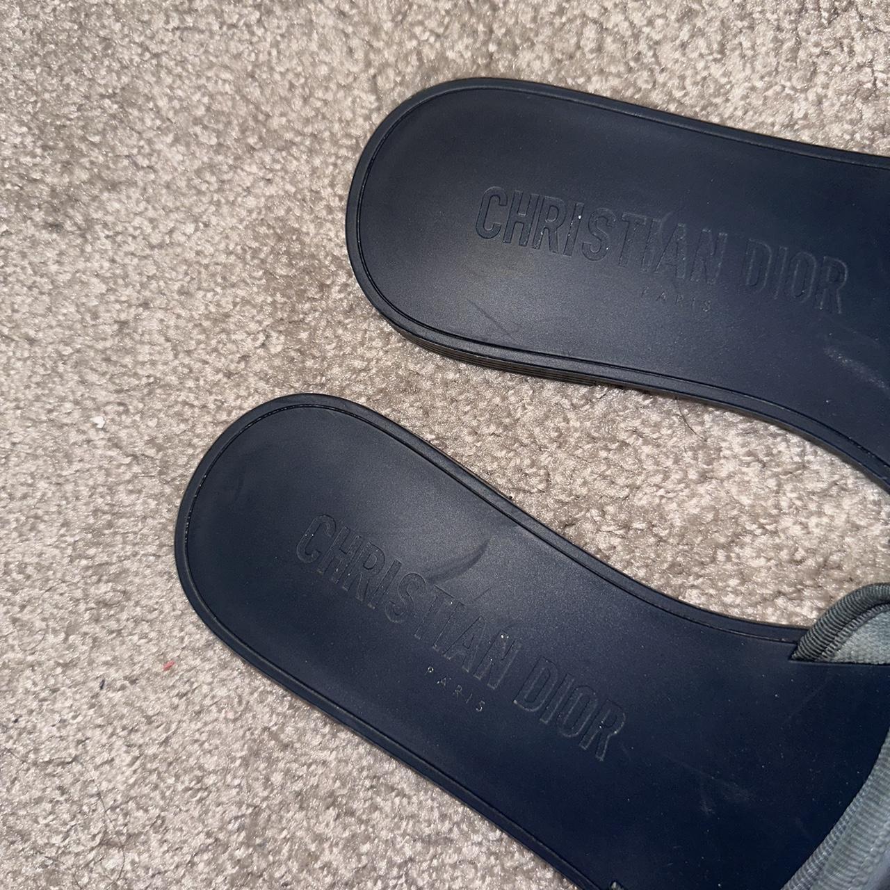 Navy blue Dior slides size 39 Comes with the box - Depop
