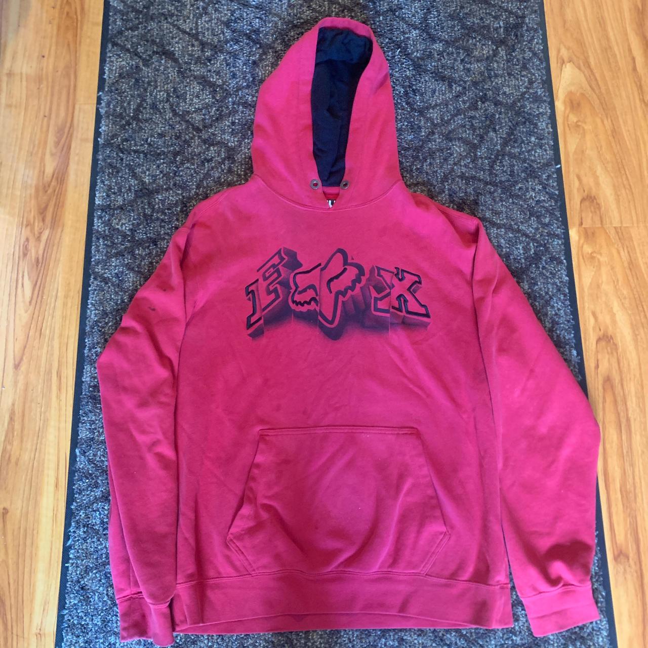 red fox racing hoodie L not firm on price shoot... - Depop