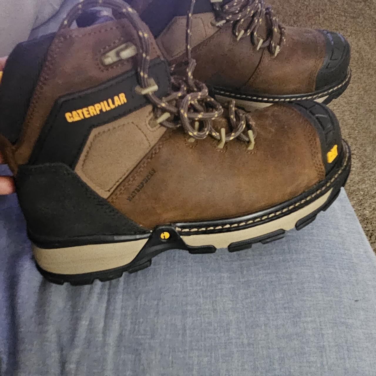 Cat work boots insulated water proff no box - Depop