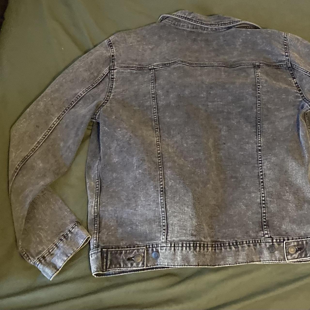 Mens medium grey denim wash jacket. (GEORGE) - Depop