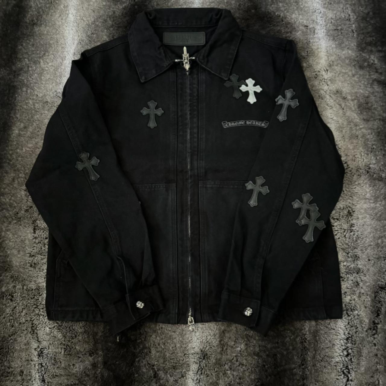 Chrome Hearts Denim Jacket Size M Crazy... - Depop