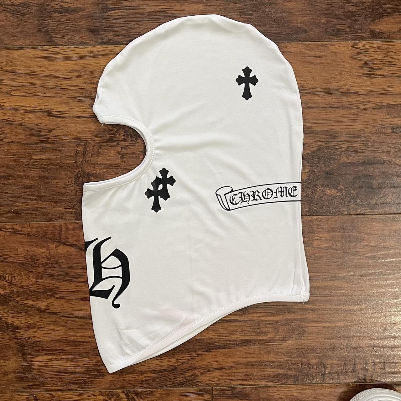 WHITE CH SKI MASK #WHITE #chromehearts #skimask... - Depop