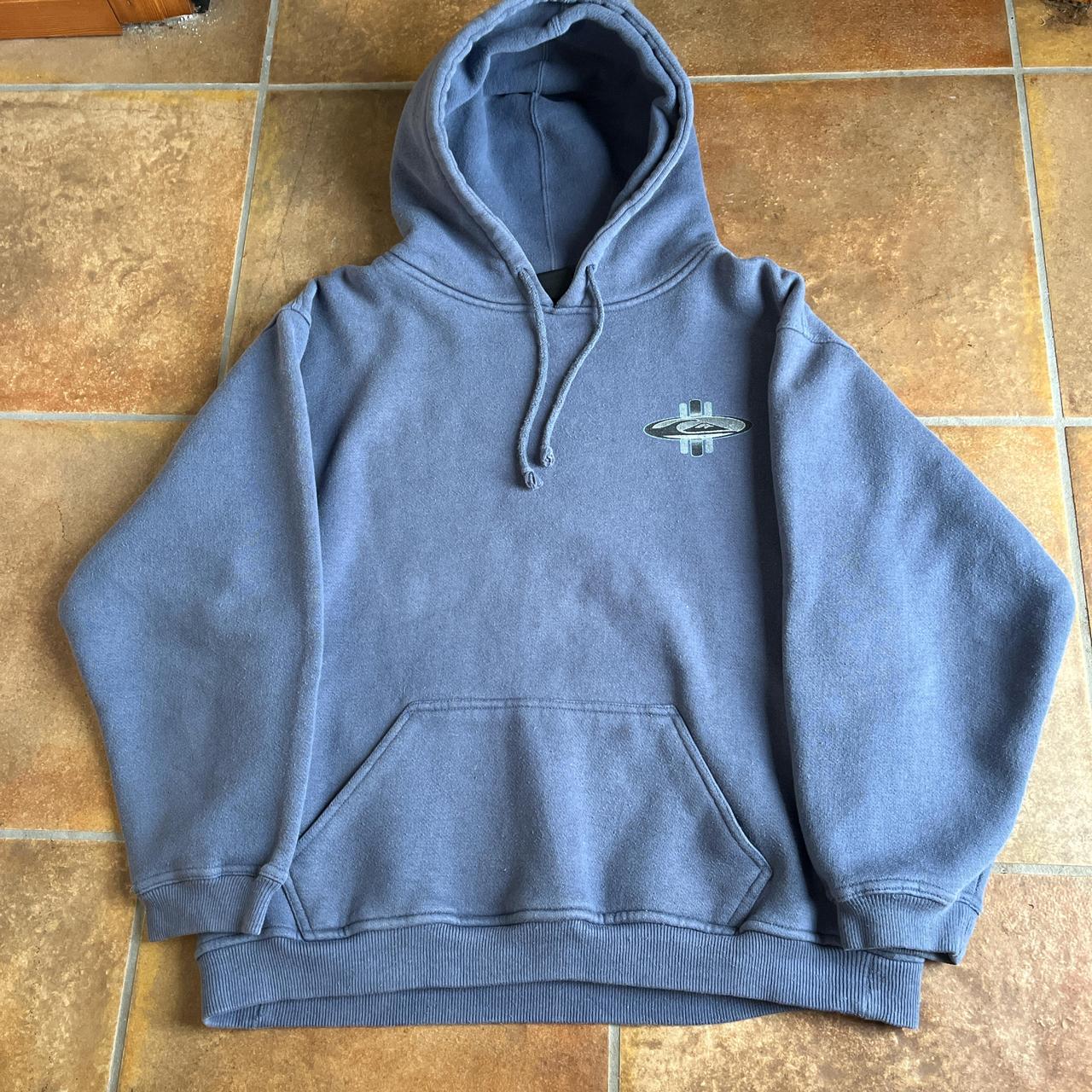 Vintage 90s Quiksilver hoodie. No size tagged, but... - Depop