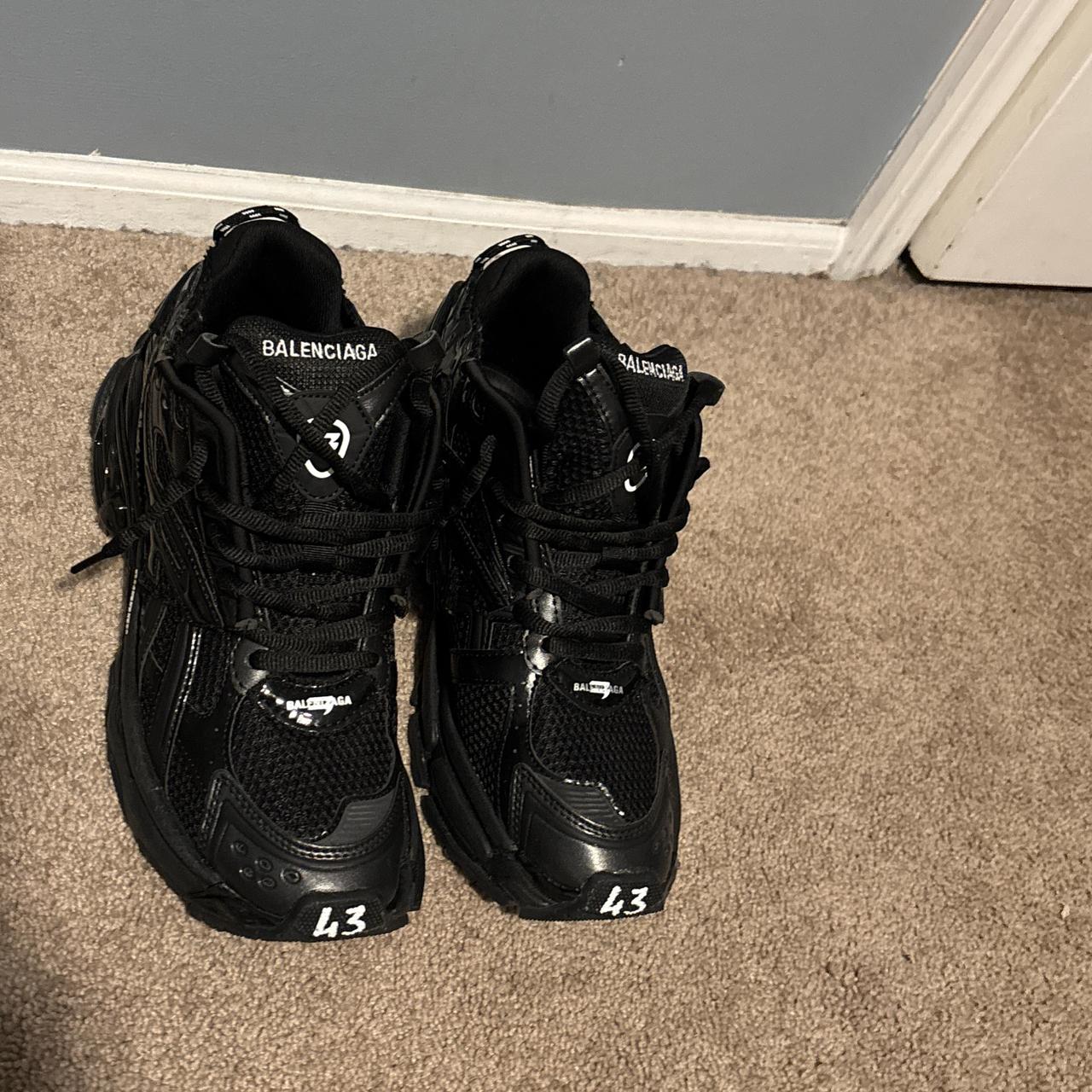 all black balenciaga runners size 43/10 great... | Depop