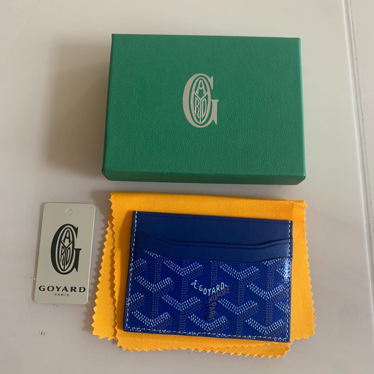Blue Goyard Card Holder - Depop