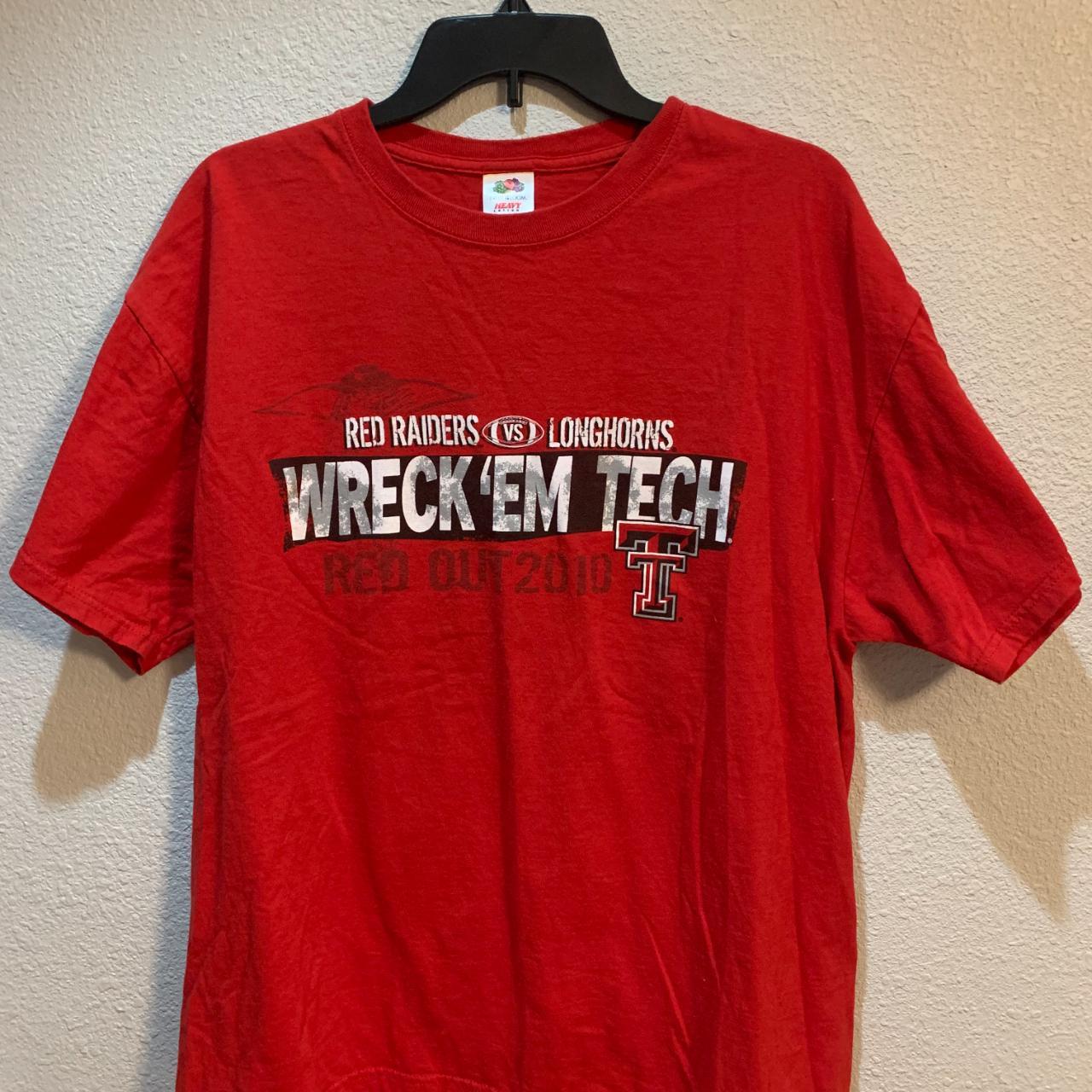 wreck em texas tech graphic tee - Depop