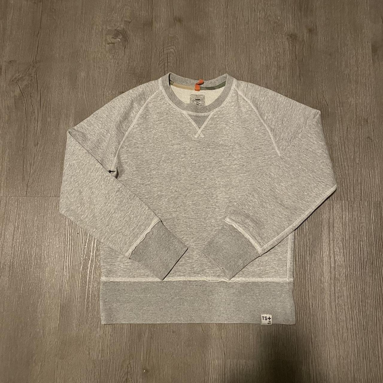 vintage grey crewneck mint condition waist... - Depop