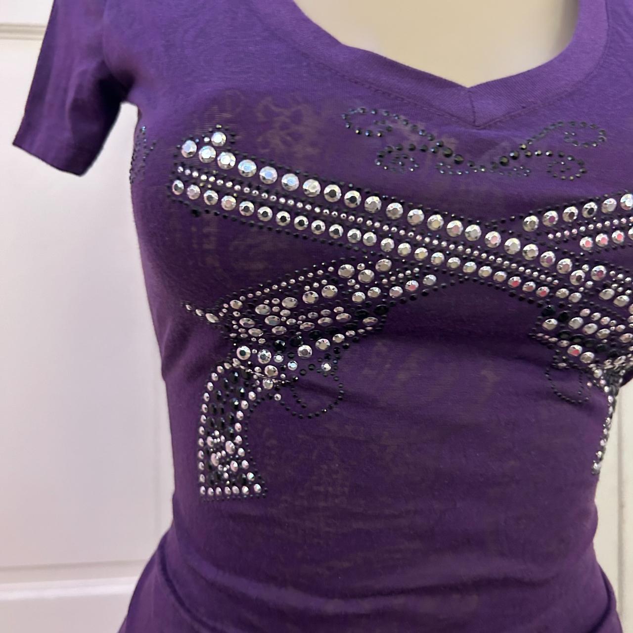 Mcbling Bedazzled Pistols Tee All orders ship next... - Depop