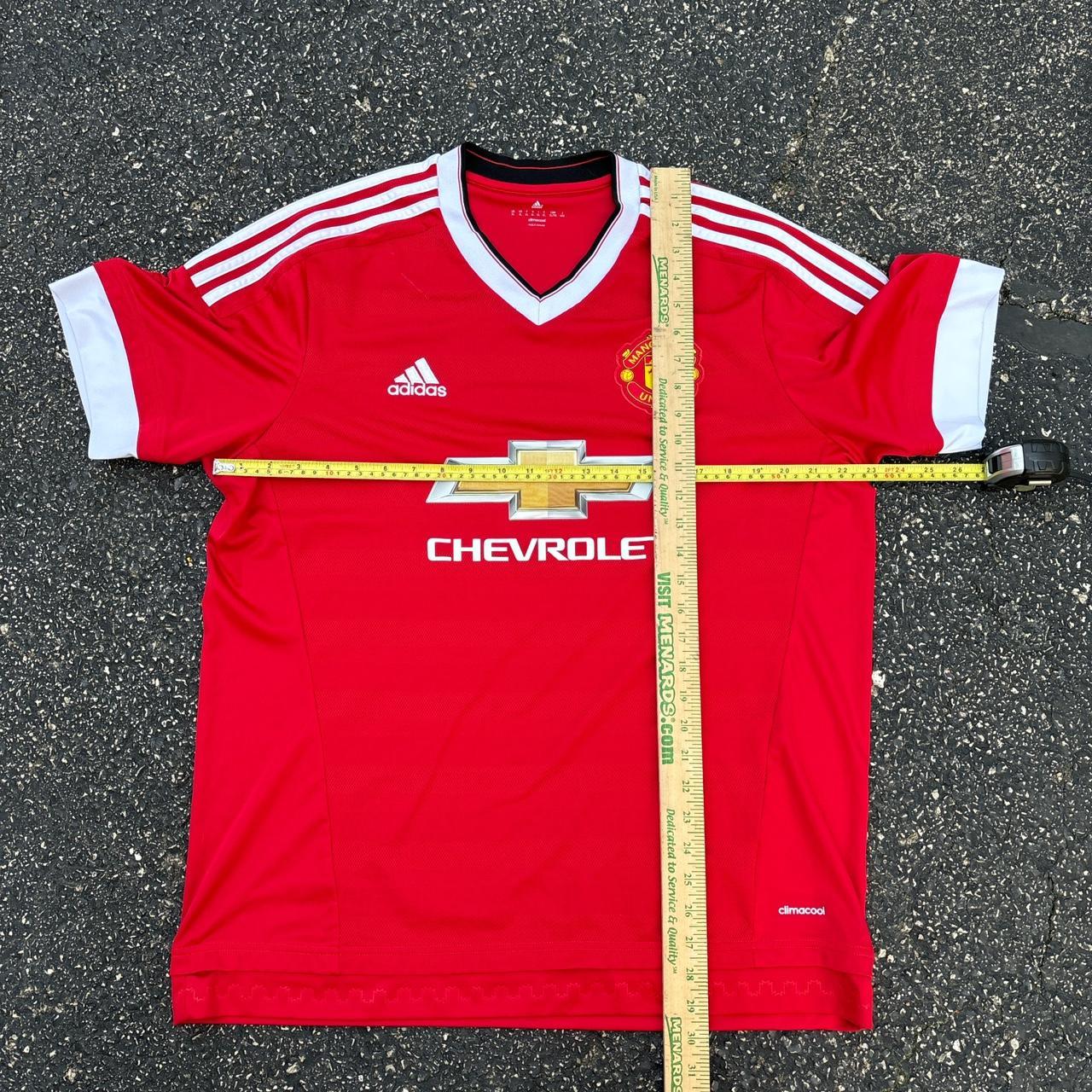 2000s Manchester United patch adidas jersey... - Depop