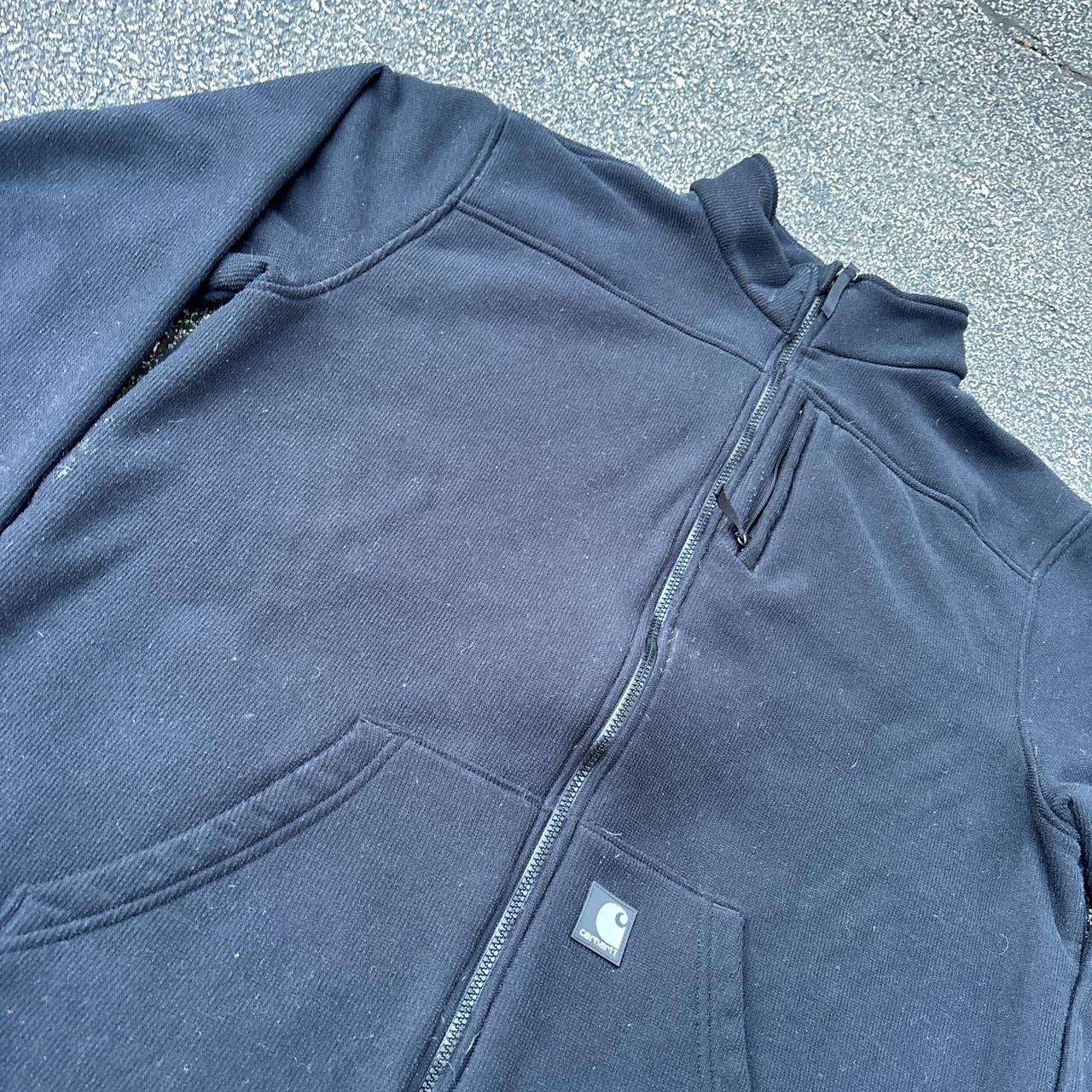 Mens J173 black heavyweight fleece like jacket Size... - Depop