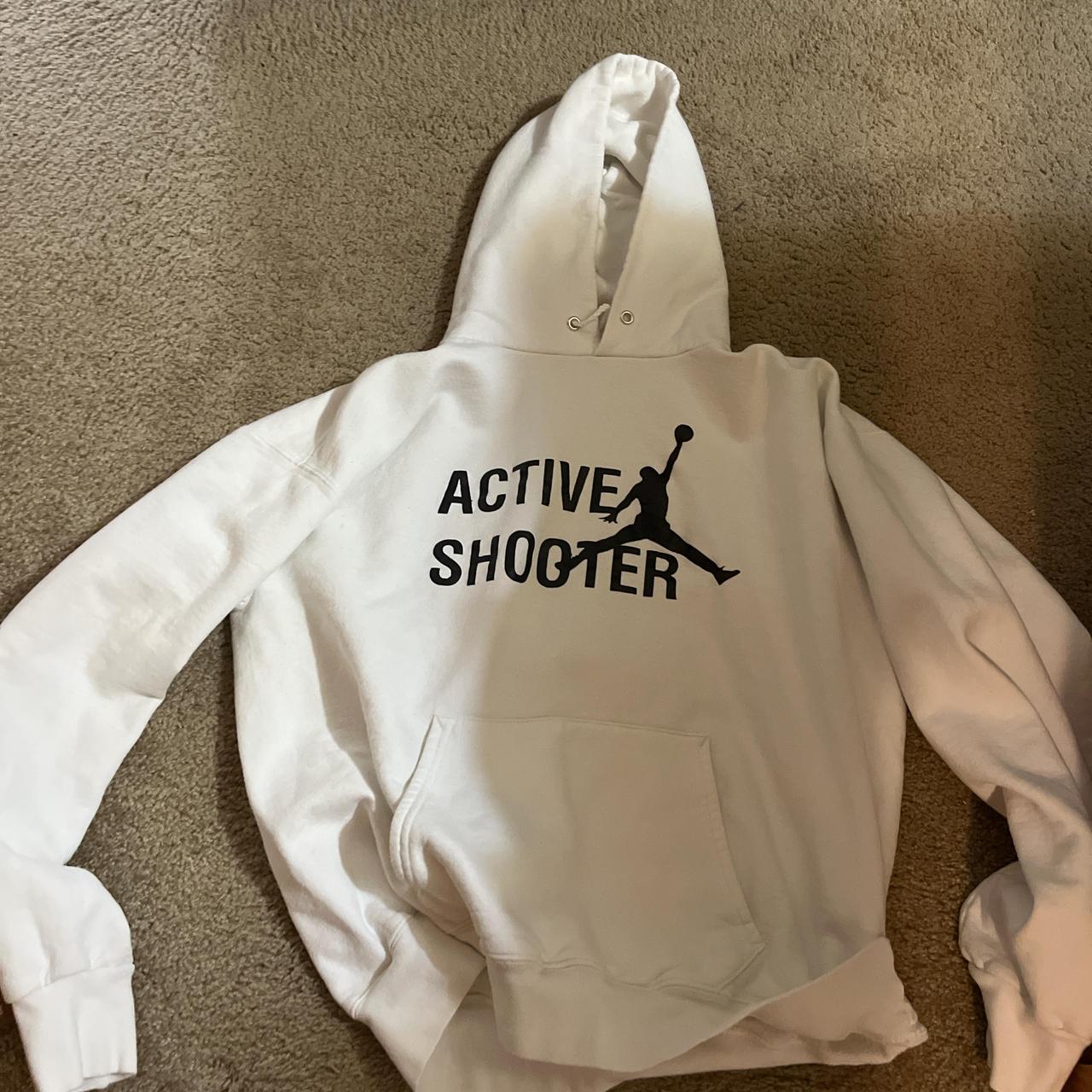 M Active Shooter Hoodie - Depop