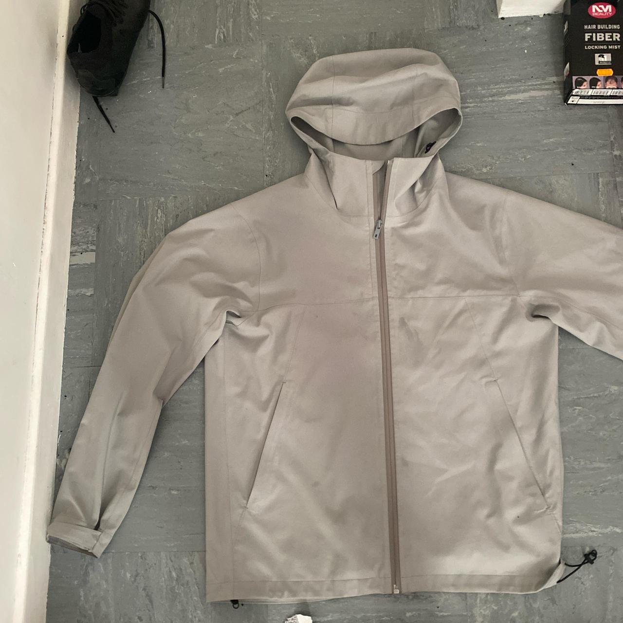 Uniqlo block tech windbreaker grey Exclusive not... - Depop