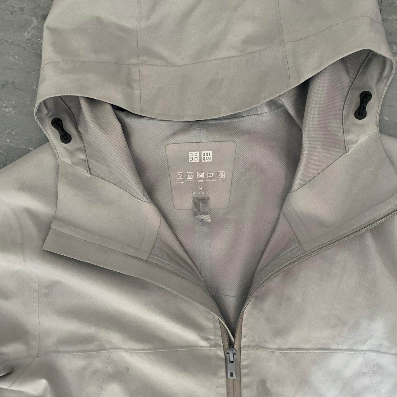 Uniqlo block tech windbreaker grey Exclusive not... - Depop