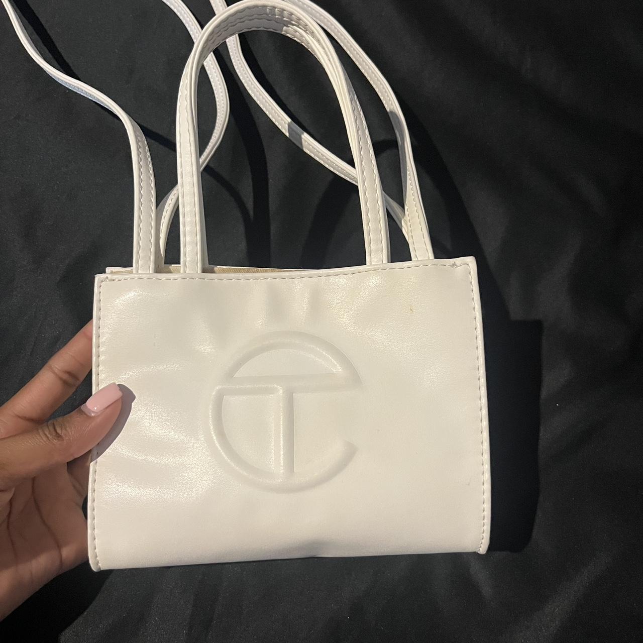 White Telfar mini bag #minibag | Depop