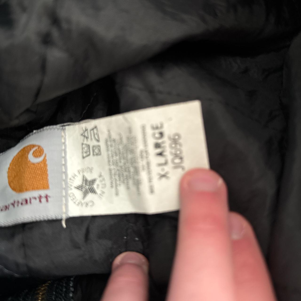 90s carhartt light blue/teal active jacket size xl... | Depop