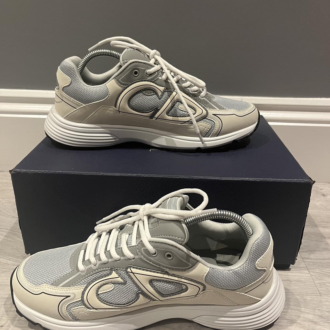 Dior B30 Light grey/white Size UK8 42 Worn once... - Depop